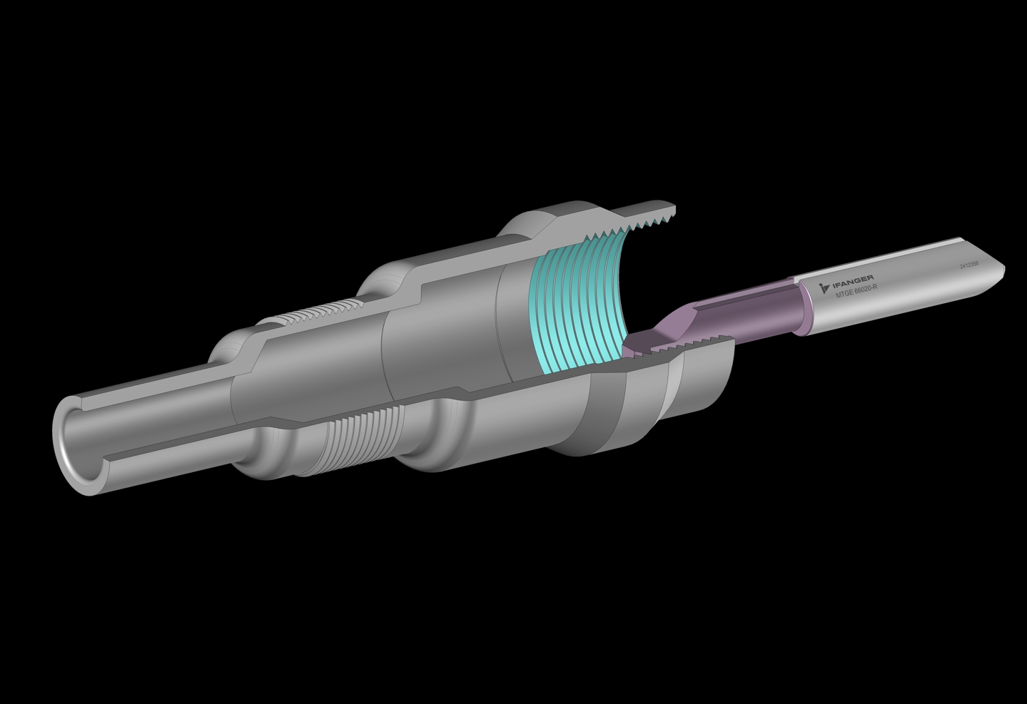 Titanium sleeve for a gas line abutment - Use case | ensun