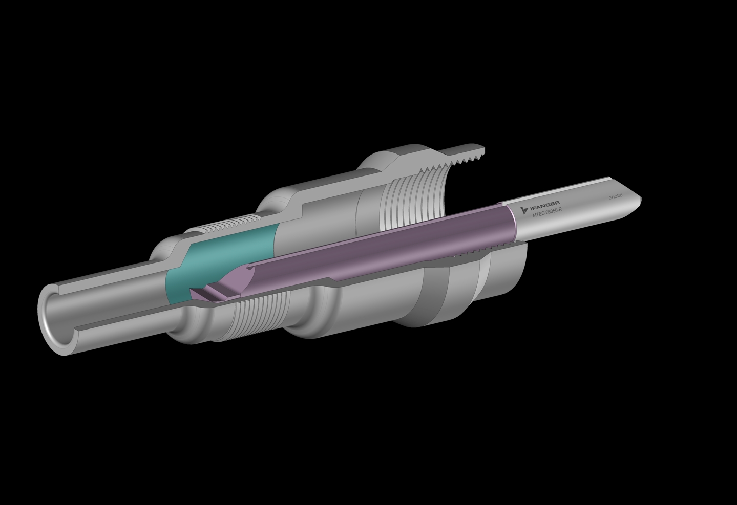 Titanium sleeve for a gas line abutment - Use case | ensun